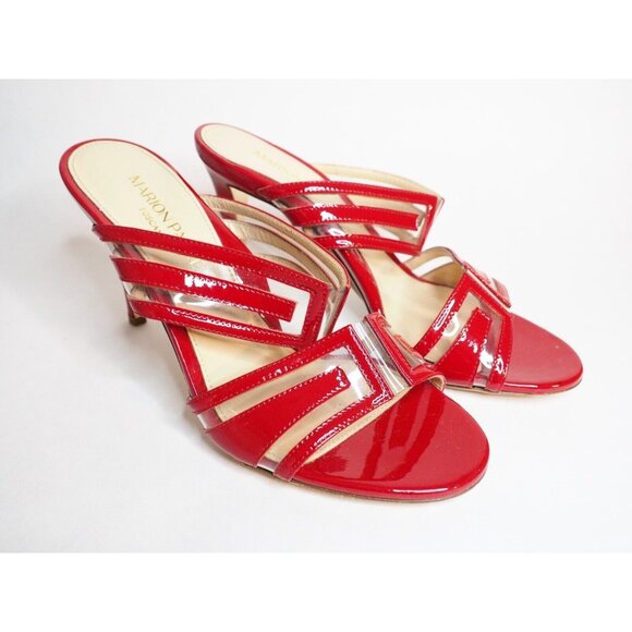 MARION | Shoes | Marion Parke Toscana Red Patent Leather Larkin Pvc ...